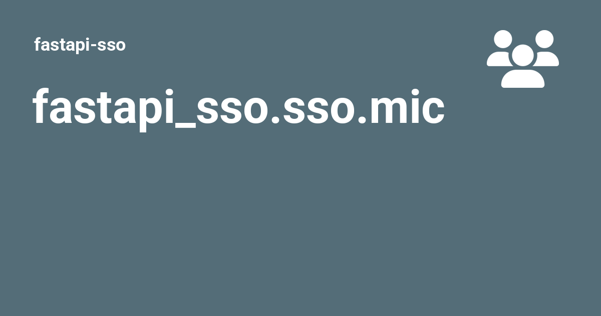 fastapi_sso.sso.microsoft - fastapi-sso fastapi_sso.sso.microsoft - fastapi-sso